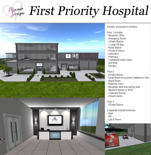 Second Life Marketplace - [MD] First Priority Hospital v.1
